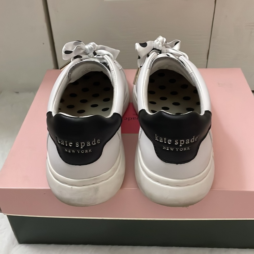 Kate Spade Lift White Leather Sneakers - Gem